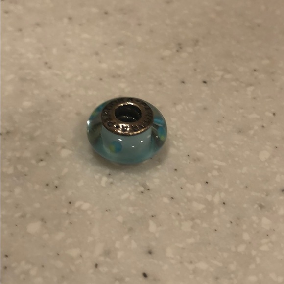 Pandora | Jewelry | Pandora Blue Glass Charm | Poshmark